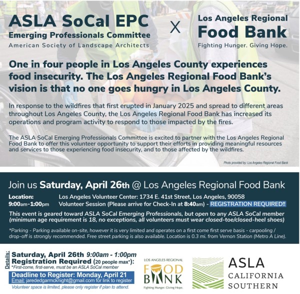 Emerging Professional Committee Volunteer Day @ Los Angeles Regional ...
